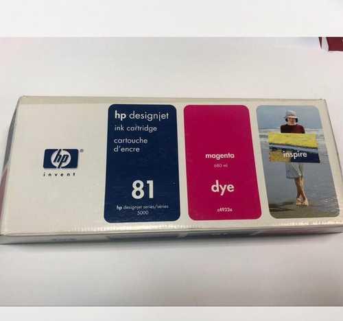 Картридж HP DesignJet 81 Dye Magenta 680 мл