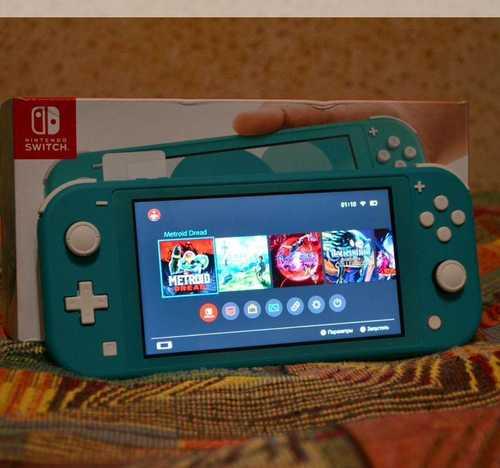 Nintendo Switch Lite прошитая новая