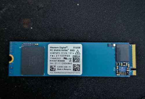 SSD "WD" PC SN530 NVMe, 512GB