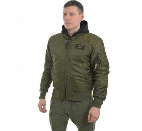 54044 Куртка Nord Denali Pilot Hooded, dark green
