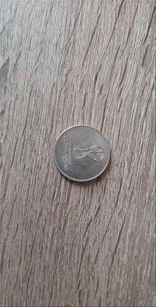 Монета 25рублей чм 2018