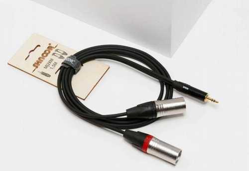 Y-кабель 3,5 мм- 2 XLR shnoor MJ2XM-1,5m