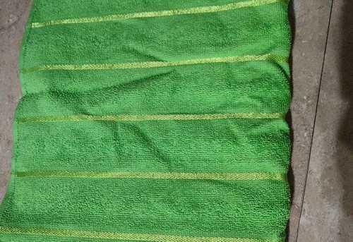 Махровое полотенце 47х75 зеленое
