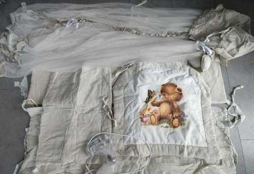 Набор для детской кроватки (бордюр и балдахин)