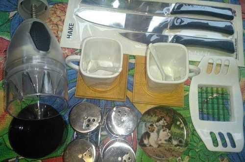 Новые фляги нерж. до 1,7 литр ножи посуда шинковка