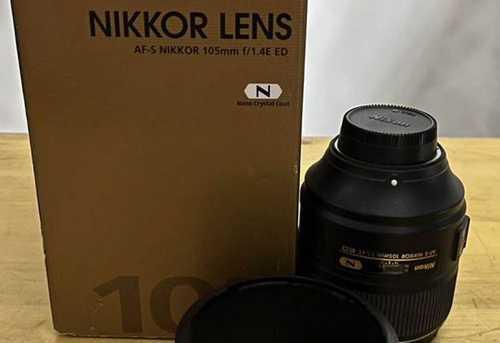 Объектив Nikon Nikkor AF-S 105 mm f1.4 E ED