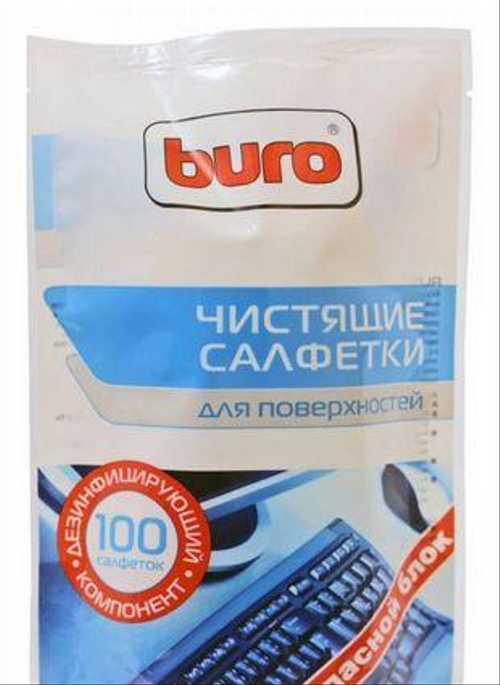 Салфетки влажные чистящие Buro BU-Zsurface для ор