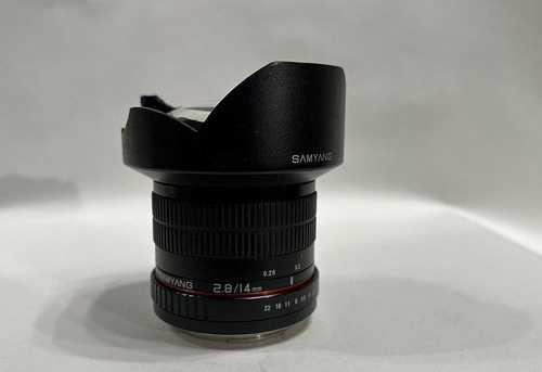 Объектив Samyang 14mm f2.8 for Canon