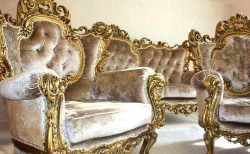 Диван и кресла барокко отличное состояние