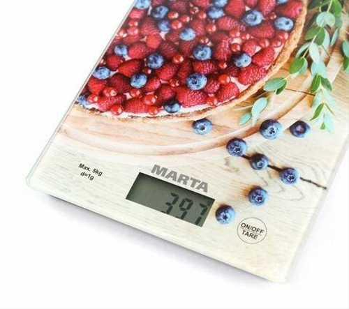 Весы с термометром marta ягодный пирог