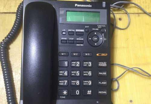 Проводной телефон Panasonic KX-TS2570RUB черный