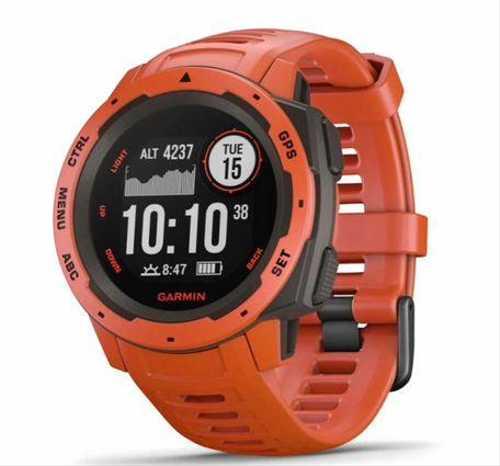 Часы Garmin Instinct Rugged Flame Red