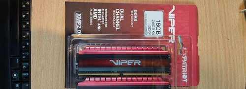 Продам Patriot Viper 16Gb 2x8Gb Kit DDR4 3000MHz