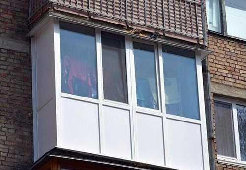 Остекление балкона стеклопластиковыми окнами