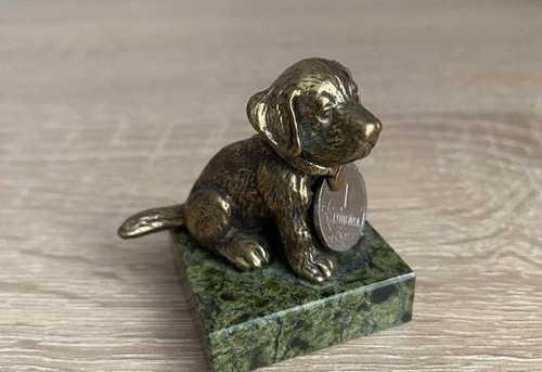 Статуэтка собака с монеткой