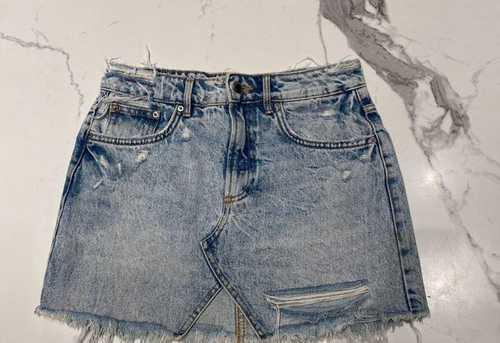 Джинсовая мини юбка Zara
