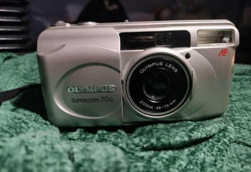 Плёночный фотоаппарат olympus superzoom 70g