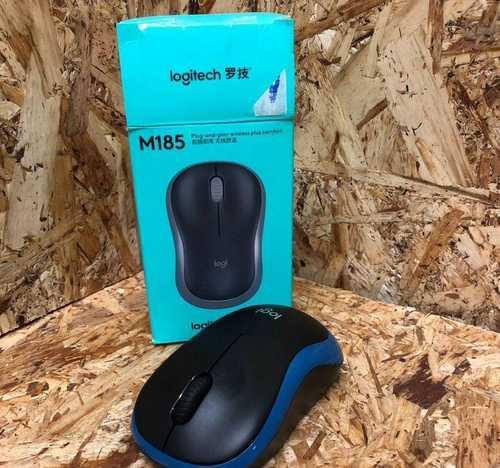 Мышь беспроводная Logitech M185 Bl/B