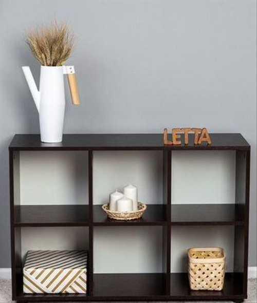 Стеллаж 6 секций Венге,Letta