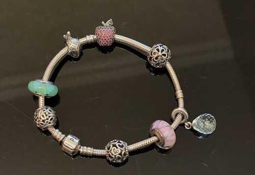 Pandora браслет серебро