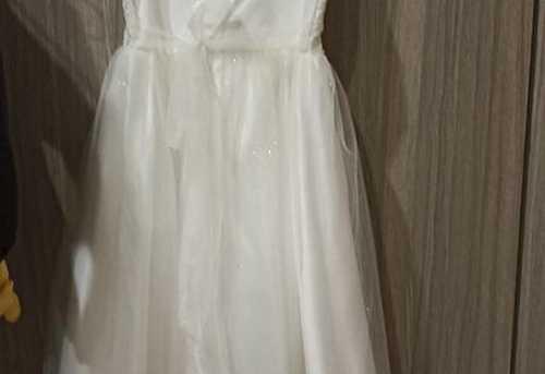 Белое платье для девочки 146рост на 10лет