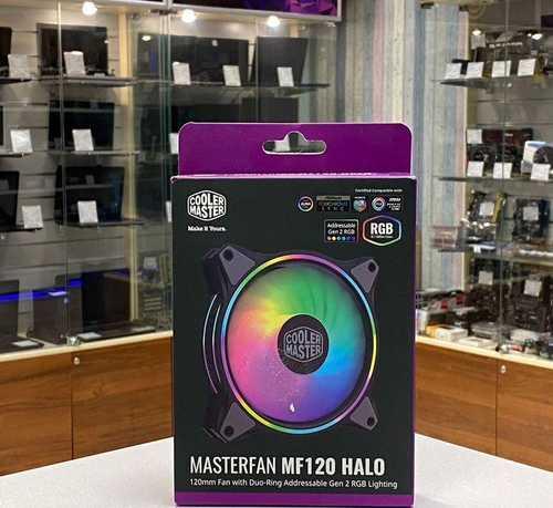 Вентилятор корпуса CoolerMaster MF120 Halo, argb