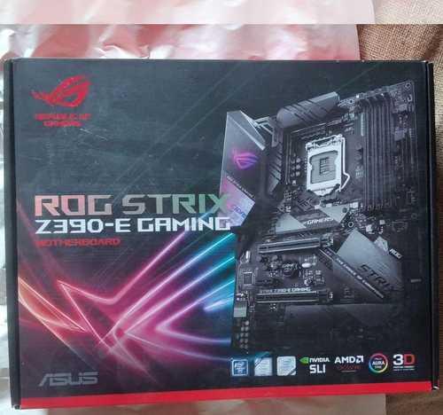 Материнская плата asus strix z390   i7 9700k