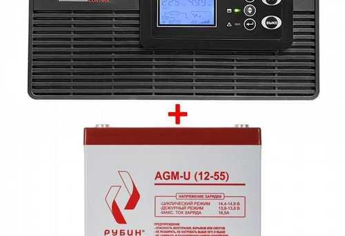 Ибп Hiden Control HPS20-0312 + Рубин AGM-U 12-55