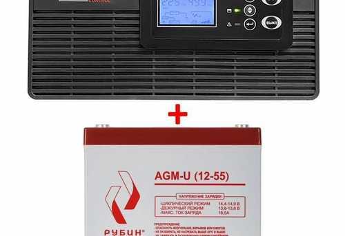 Ибп Hiden Control HPS20-0312 + Рубин AGM-U 12-55