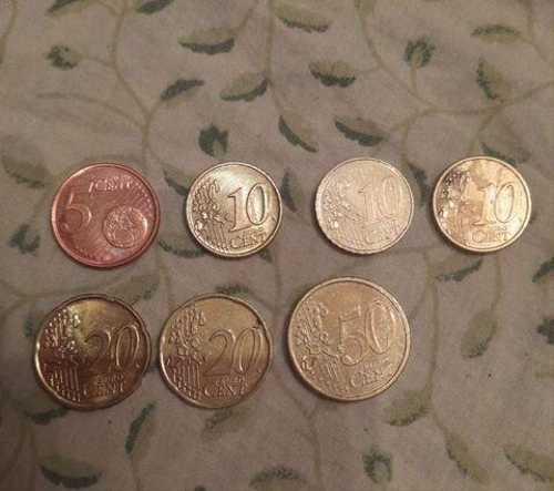 Евро центы монеты