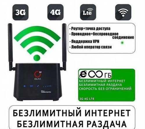 4G Wi-Fi интернет центр ZTE 2в1+Tapиф Meгаl 022