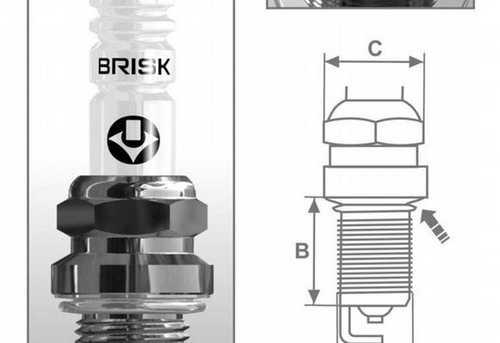 Brisk DR17LDC-1 Свеча зажигания toyota 4runner/cor