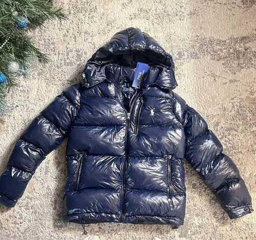 Пуховик Polo Ralph Lauren с белой вышивкой (Арт.31502)