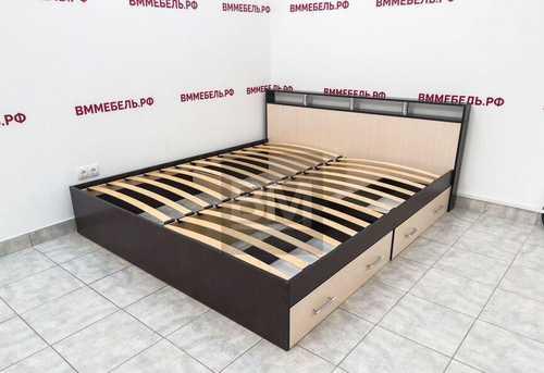 Кровать двуспальная с ящиками 180х200