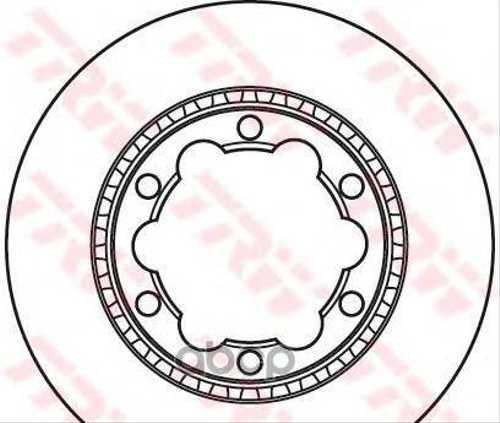 Диск тормозной зад DF4919S TRW