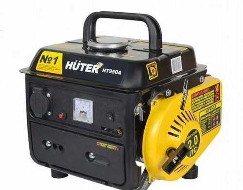 Бензогенератор huter HT950A, 0,65 кВт, 220В