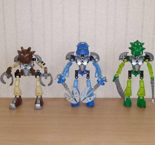 Lego Bionicle 8568 Toa Nuva, 8570 Gali, 8567 Lewa