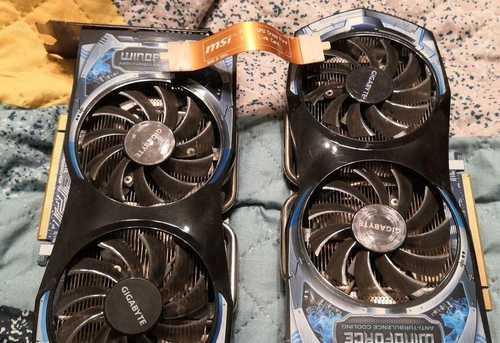 2 видеокарты Gigabyte Radeon HD 6850 1Gb