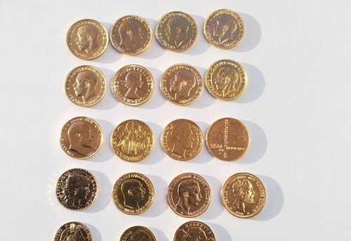 Золотые монеты соверены И другие монеты
