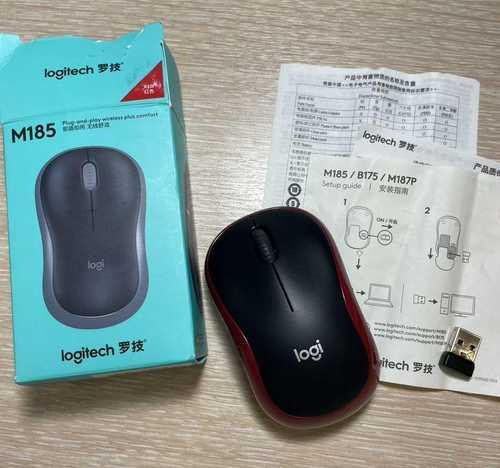 Беспроводная мышь "logitech m185"