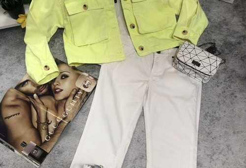 Джинсовая куртка Zara и джинсы Guess
