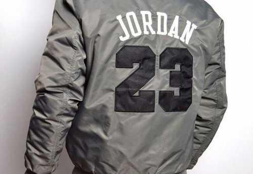 Бомбер Jordan серый размер 46-54