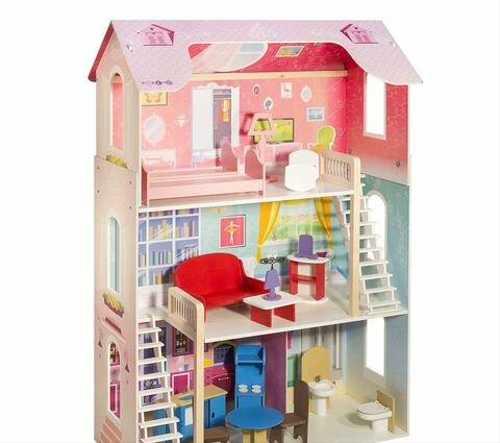 Домик кукольный Paremo с мебелью (дом для кукол)
