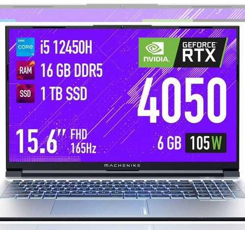 15.6 Machenike L15 Air rtx 4050/i5-12450H/16gb/1Tb