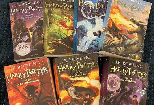 Все книги Гарри Поттер на английском языке, новые