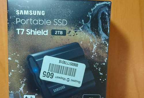 2 тб Внешний SSD Samsung T7 Shield, USB 3.2 Gen 2