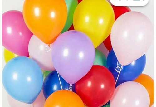 Латексные воздушные шары 100 шт