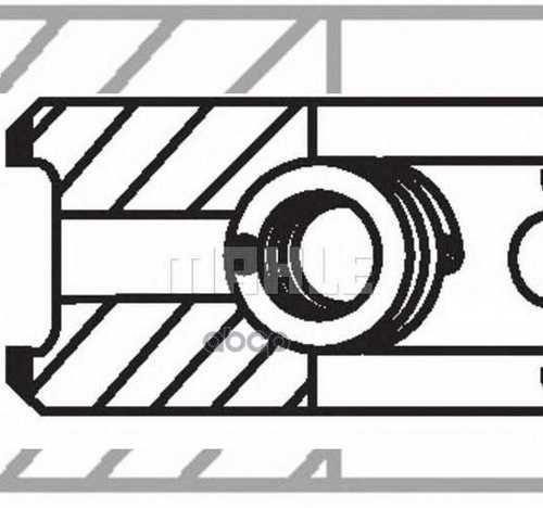 03490N0 mahle/knecht Кольца двс поршневые (к-т на