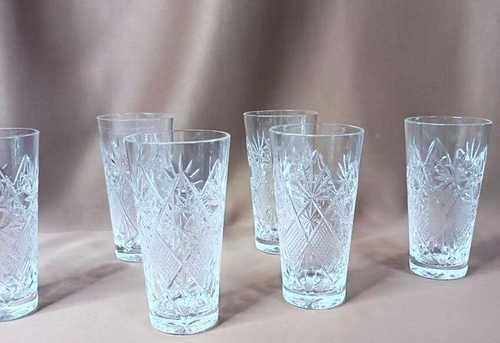 Хрустальные стаканы (набором)
