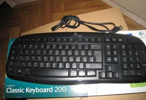 Клавиатура logitech classic keyboard 200